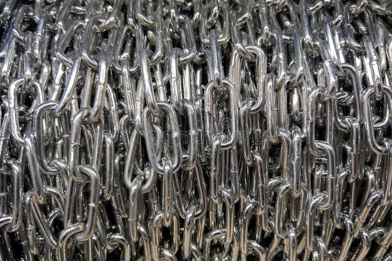 Sling Metal Chain in a Small Store. Background Texture Stock Image ...