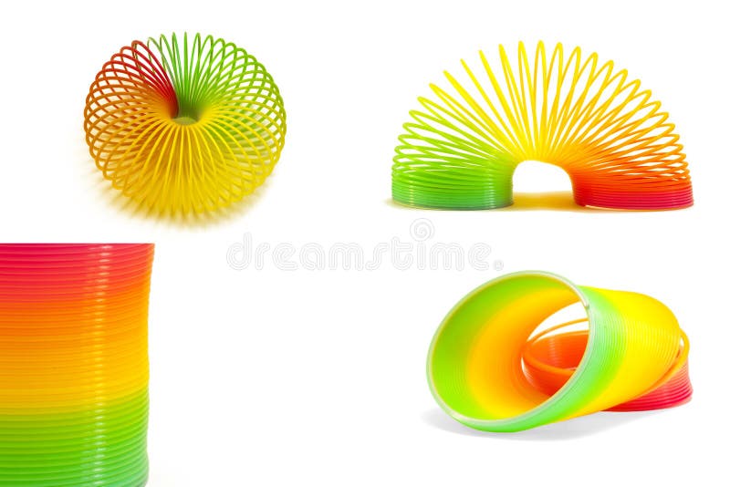 Slinky toy editorial photography. Image of green, white - 25393052