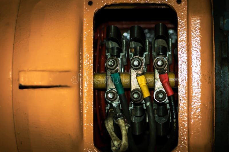 Slip Ring of Motor Tower Crane it Opened for Maintenance Stock Image ...