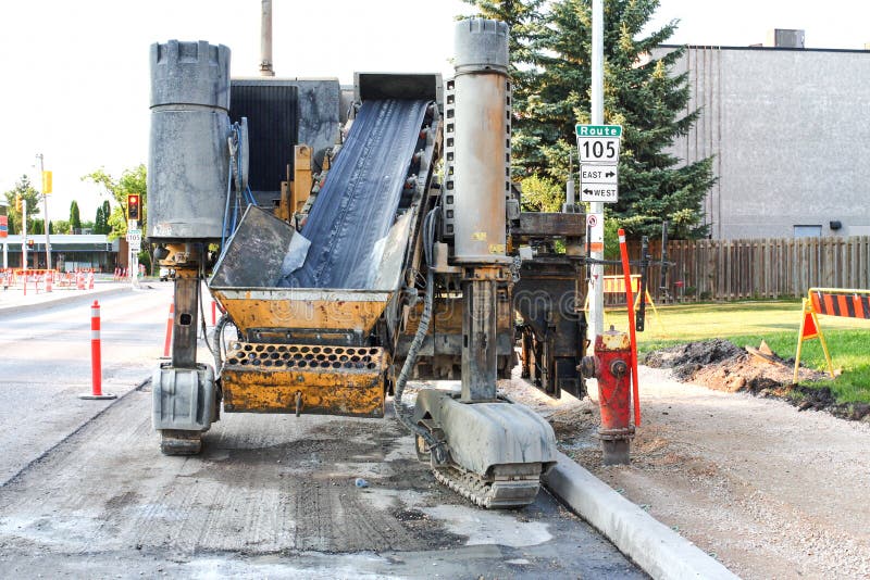 Slipform paving machine stock photo. Image of cement - 99647920