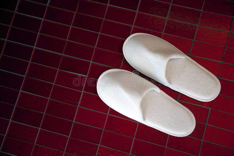 Slippers stock image. Image of shoes, interior, bedding - 4809871