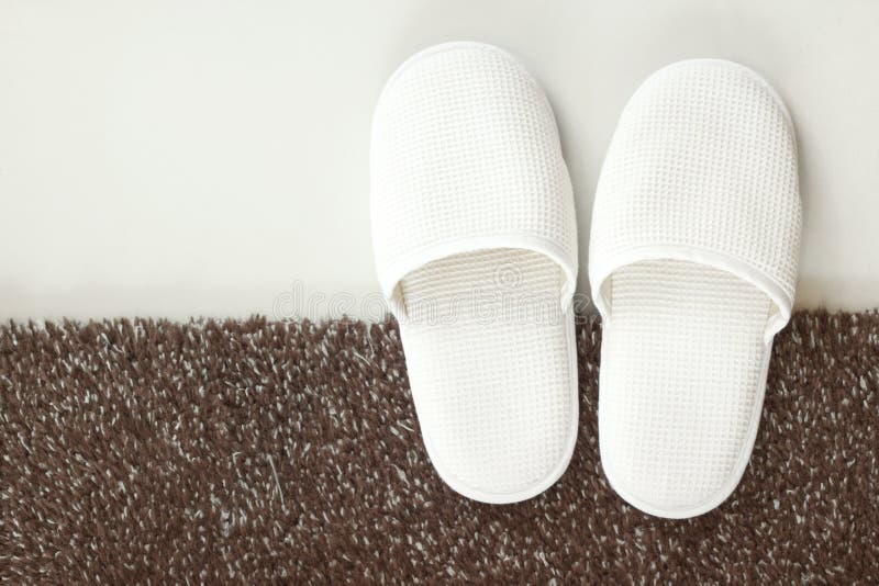 Slippers stock image. Image of visit, cosy, doormat, room - 19082127