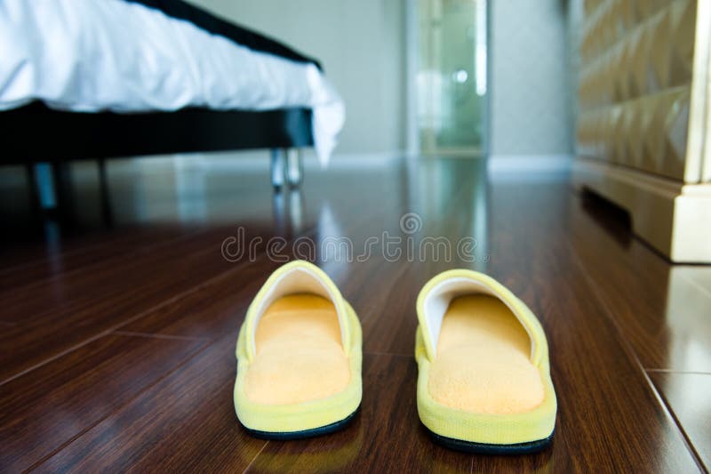 Slippers stock image. Image of foot, brown, bedroom, comfortable - 21591587