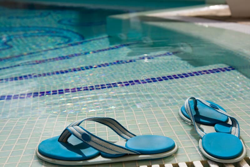 Slippers stock photo. Image of vacations, mosaic, blue - 6667080