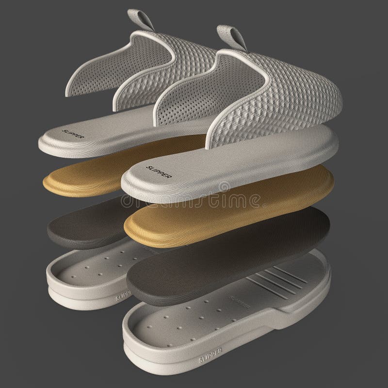 Slippers stock illustration. Illustration of home, pair - 207976644