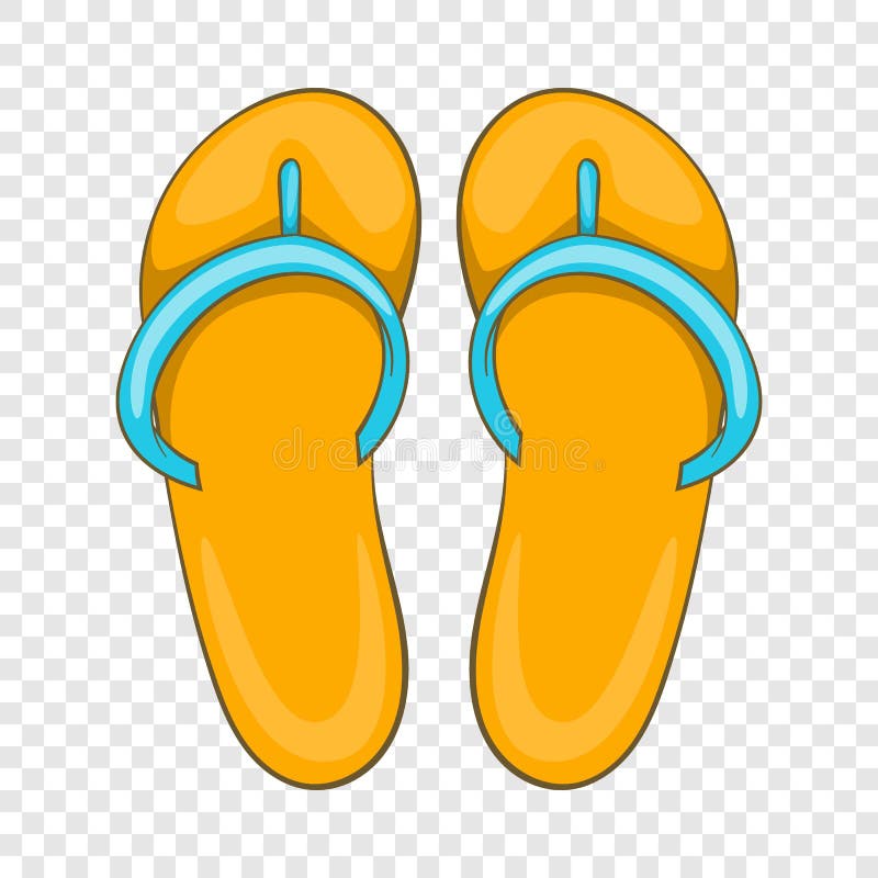 Slippers Icon, Cartoon Style Stock Vector - Illustration of suncream ...
