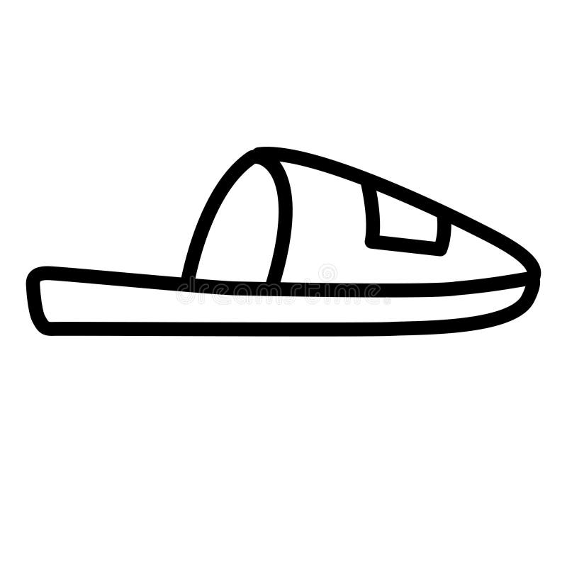 Slippers Icon Vector Design Template Stock Illustration - Illustration ...
