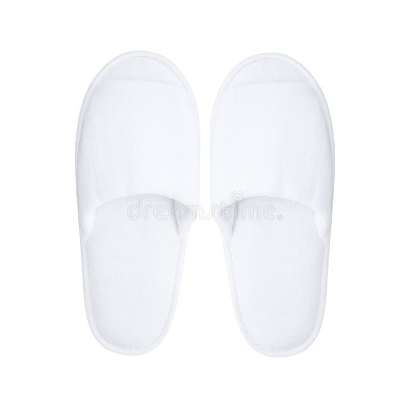 Slippers on White Background Stock Image - Image of home, hotel: 111604809