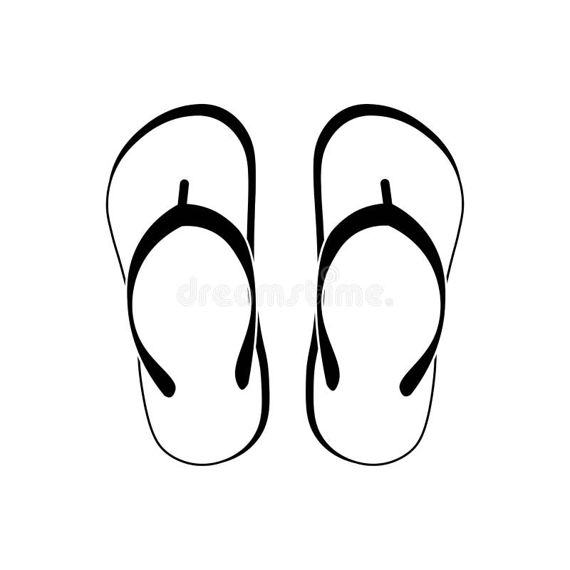 Slippers Logo Vector Design Template Stock Illustration - Illustration ...