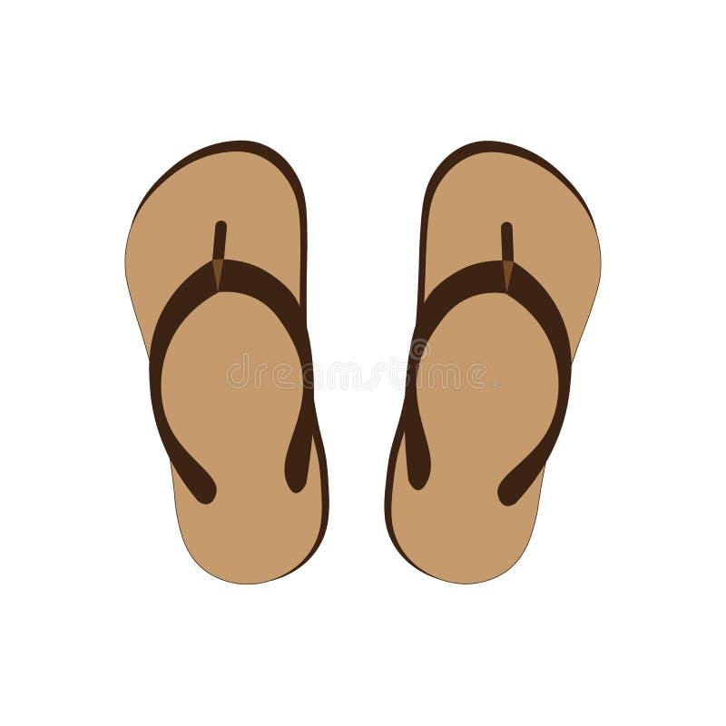 Slippers Logo Vector Design Template Stock Illustration - Illustration ...