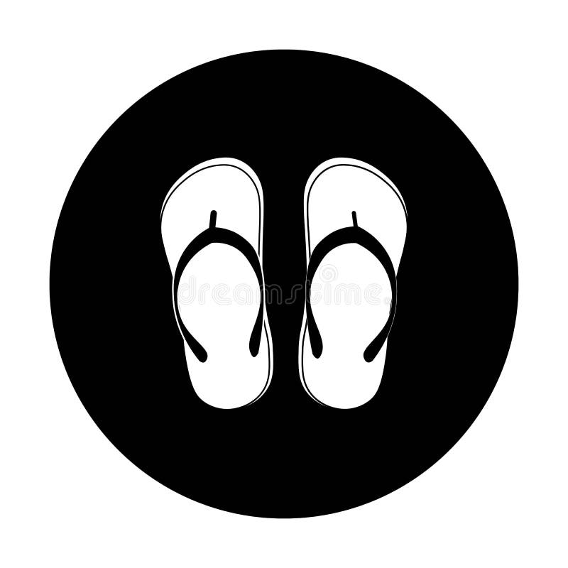 Slippers Logo Vector Design Template Stock Illustration - Illustration ...