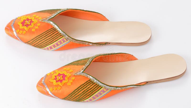 Indian slippers stock photo. Image of slippers, decoration - 25926718
