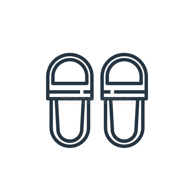 Slippers Vector Icon. Slippers Editable Stroke. Slippers Linear Symbol ...