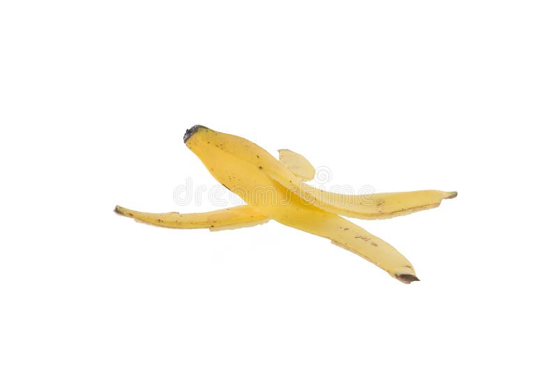 Slippery banana skin stock photo. Image of problems, accident - 52105620