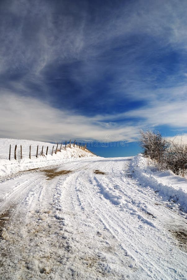 Slippery road stock image. Image of asphalt, road, cold - 21551091