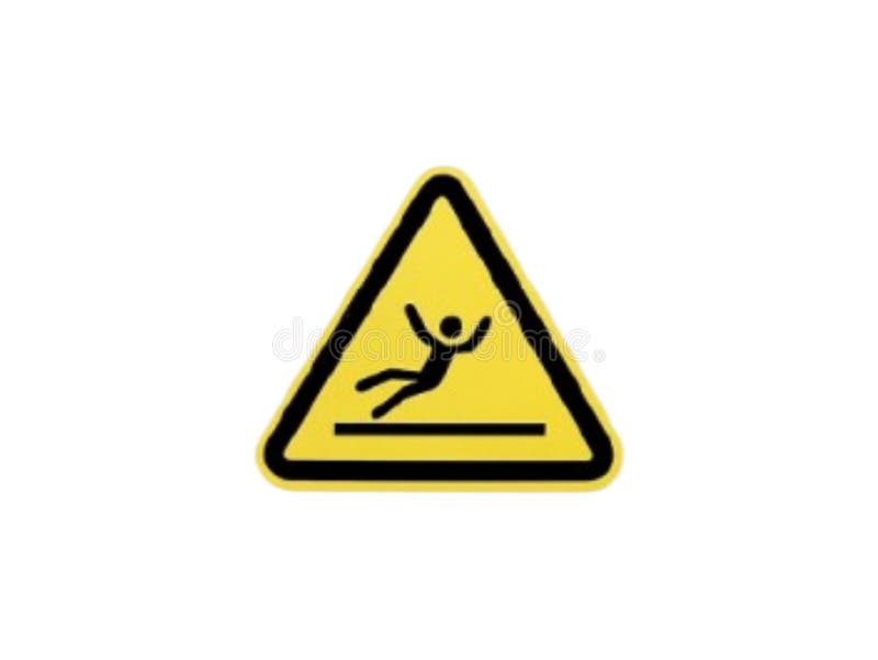 Slippery Warning: Yellow Hazard Sign Stock Illustration - Illustration ...