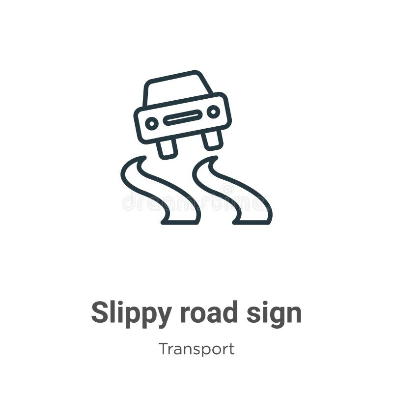 Slippery Sign Vector Icon On White Background. Flat Vector Slippery ...