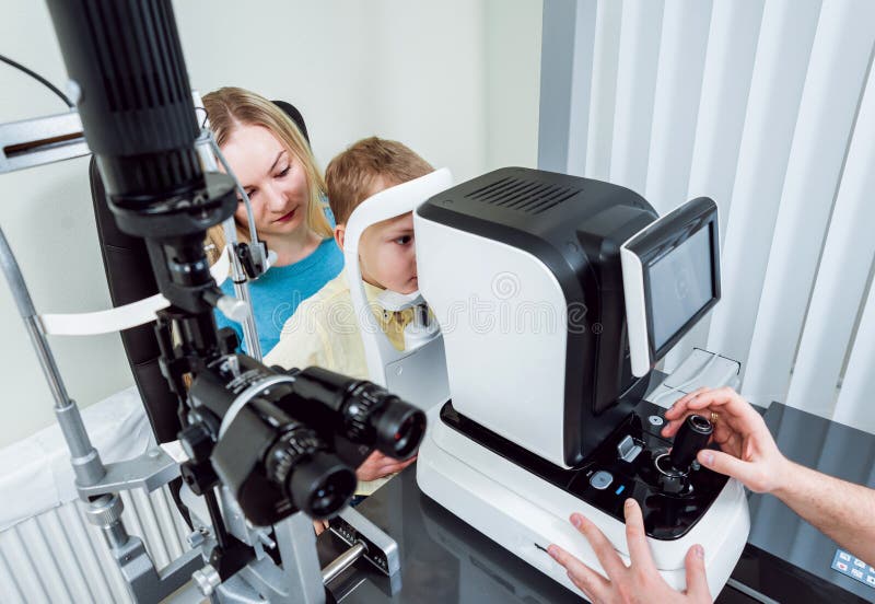 Slit Lamp Examination. Biomicroscopy of the Anterior Eye Segment Stock ...