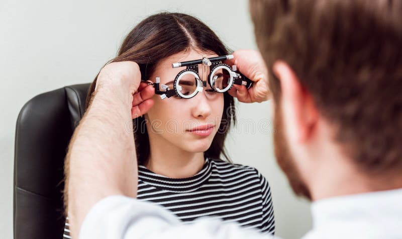 Slit Lamp Examination. Biomicroscopy of the Anterior Eye Segment Stock ...