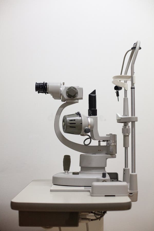 Slit lamp instrument stock photo. Image of iris, magnified - 155468246