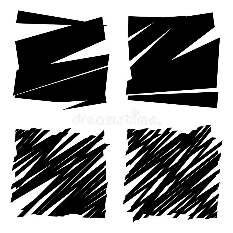 Slit, Slash, Fracture Texture Effect Element Stock Vector ...