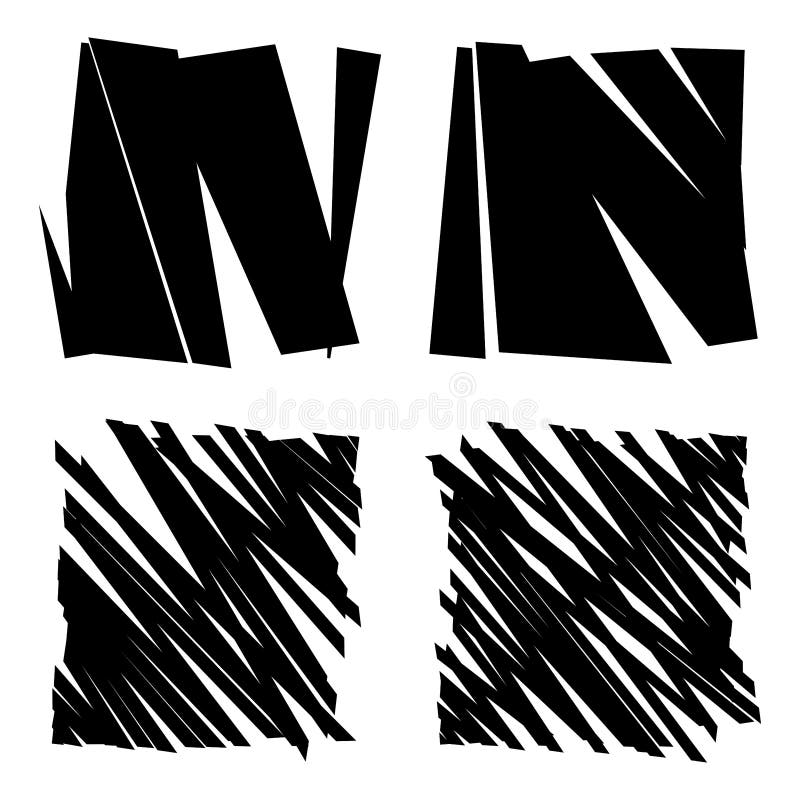 Slit, Slash, Fracture Texture Effect Element Stock Vector ...