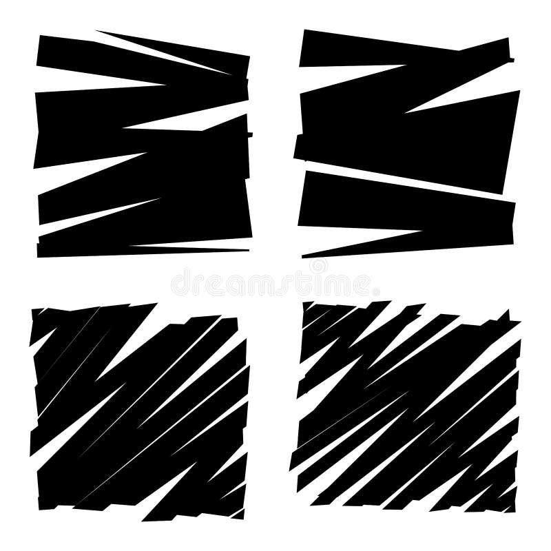 Slit, Slash, Fracture Texture Effect Element Stock Vector ...