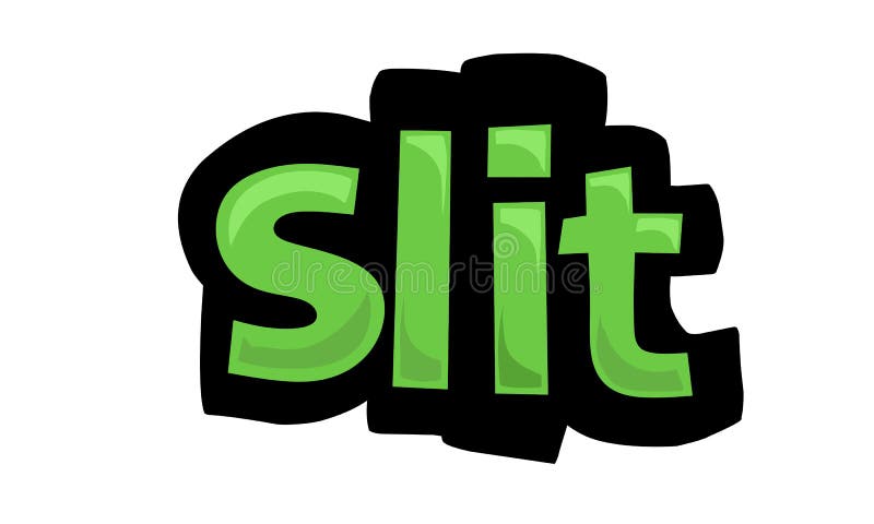 SLIT Writing Vector Design on Pink Background Stock Vector ...