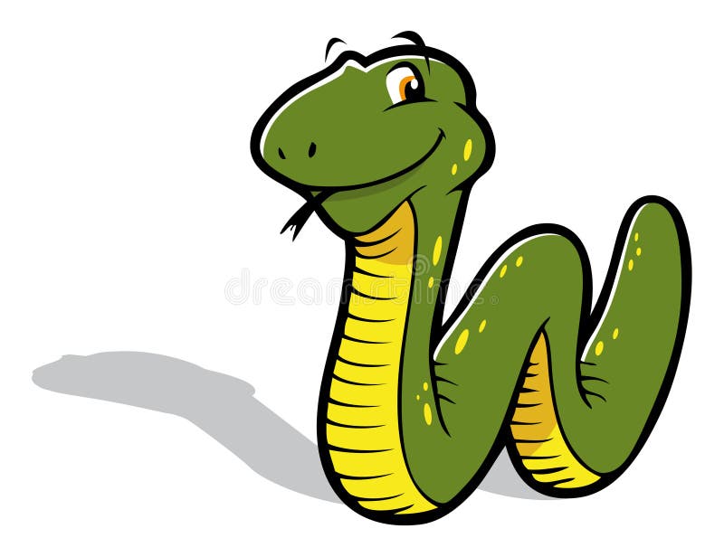 Slithering snake stock vector. Image of reptile, vector - 12966150