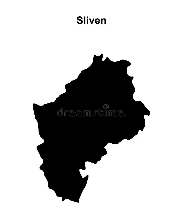 Sliven outline map stock vector. Illustration of territory - 360404167