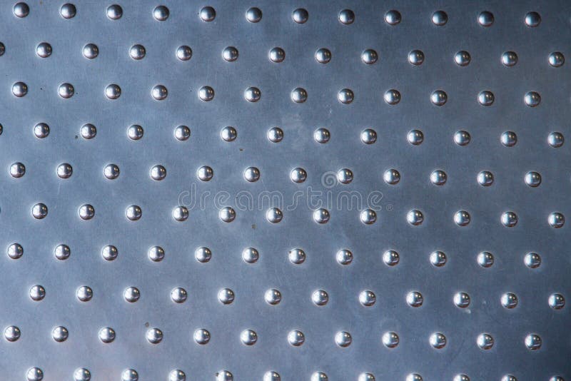 Sliver Metal Plate with Many Small Circular Dot. Stock Image - Image of ...