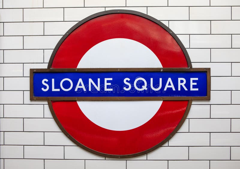 Sloane Square on the London Underground Editorial Photo - Image of city ...