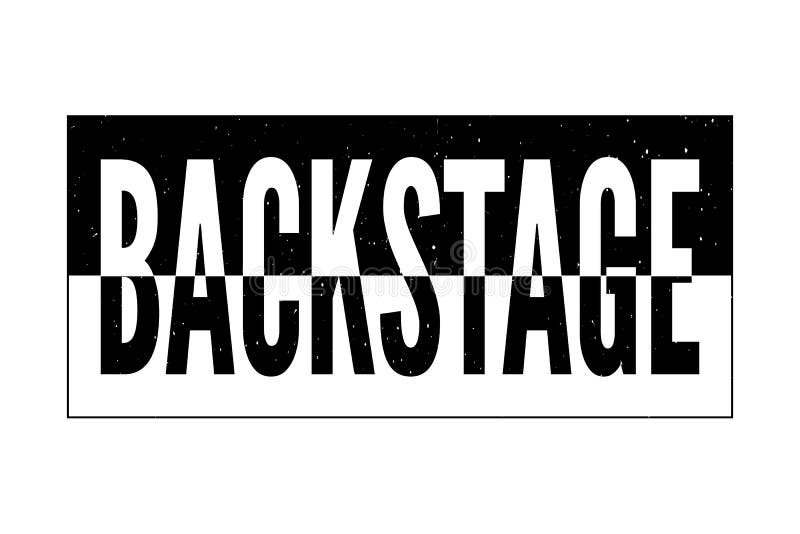 Slogan Backstage Phrase Graphic Vector Print Fashion Lettering ...