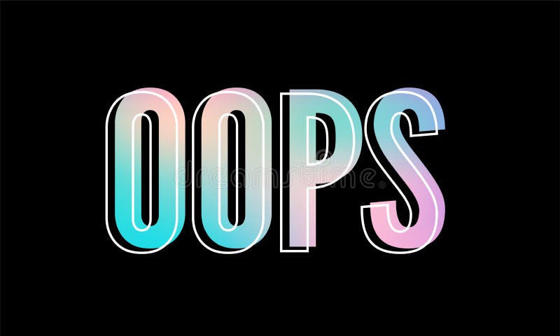 Slogan Oops Phrase Graphic Vector Leopard Print Fashion Lettering Stock ...