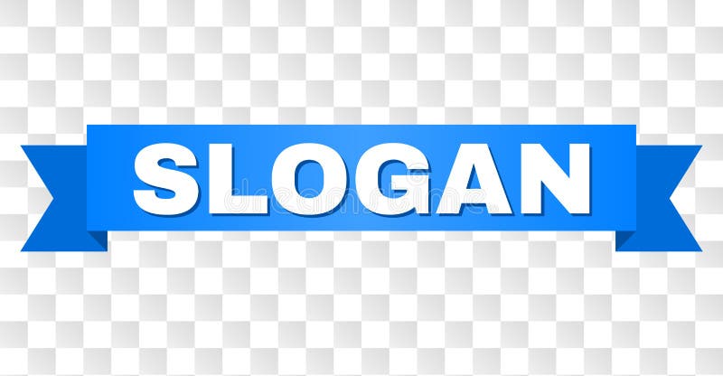 Blue Stripe with SLOGAN Title Stock Vector - Illustration of blue ...