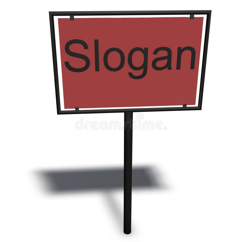 Slogans sign stock illustration. Illustration of abstract - 24044467