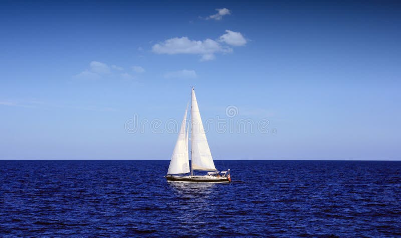 Sloop stock image. Image of freighter, cabin, compass - 16086819
