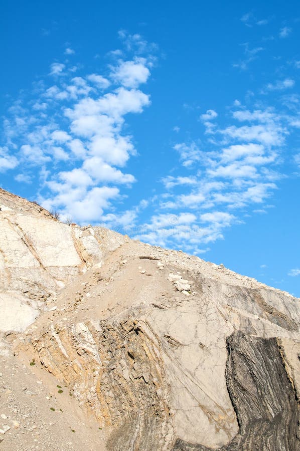 Slope of Abandoned Stone Quarry Stock Image - Image of scenery, sand ...