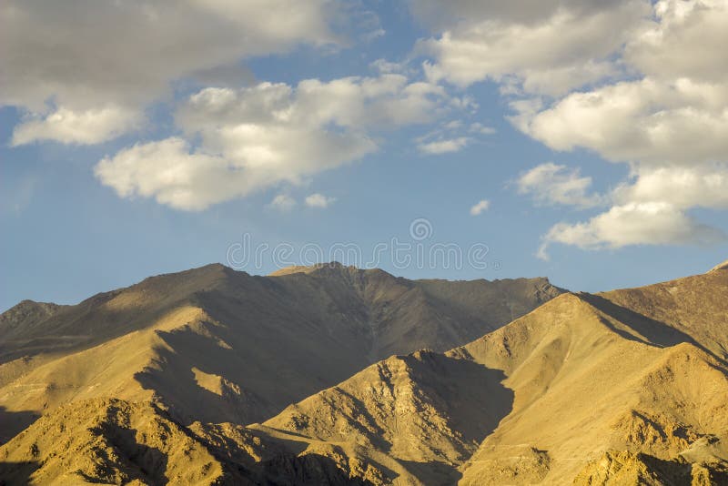 A Slope of a Desert Mountain in the Evening Stock Photo - Image of rock ...