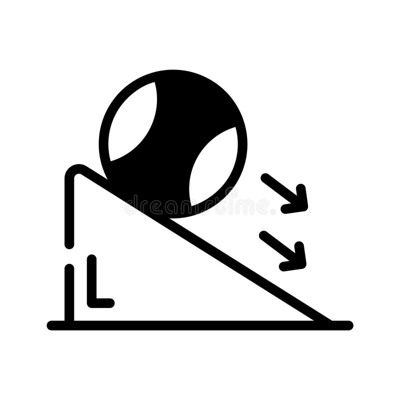 Slope Experiment Icon Designed in Glyph Style Stock Vector ...