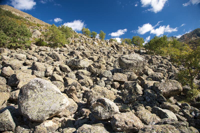 Slope full of rocks stock photo. Image of nature, rock - 12805210