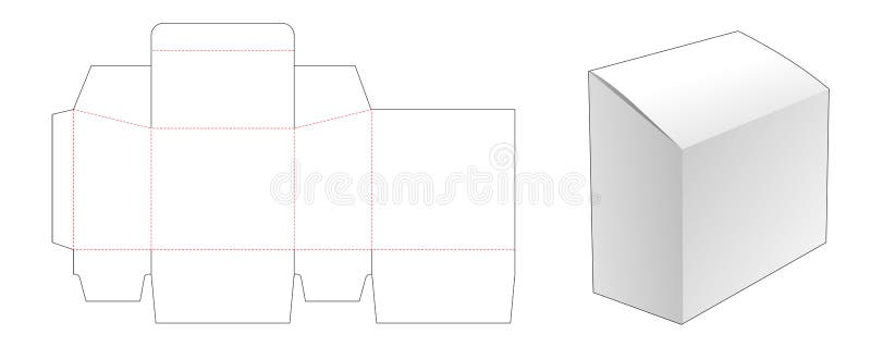 Slope Packaging with Stenciled Pattern Die Cut Template and 3D Mockup ...