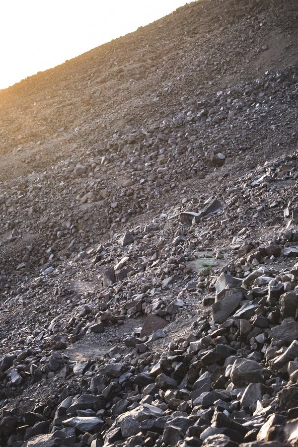 The Slope of Mount Ararat from Stone Screes in the Backlight of the ...