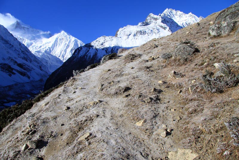 Slope of mount stock photo. Image of range, nepal, nonurban - 36406850