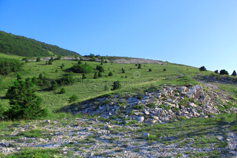 Slope of mountain stock image. Image of stone, landscape - 15601455