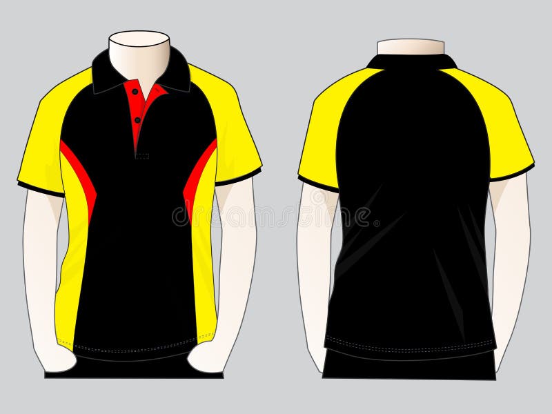 Slope Shoulder Polo Shirt Design Vector Stock Illustration ...