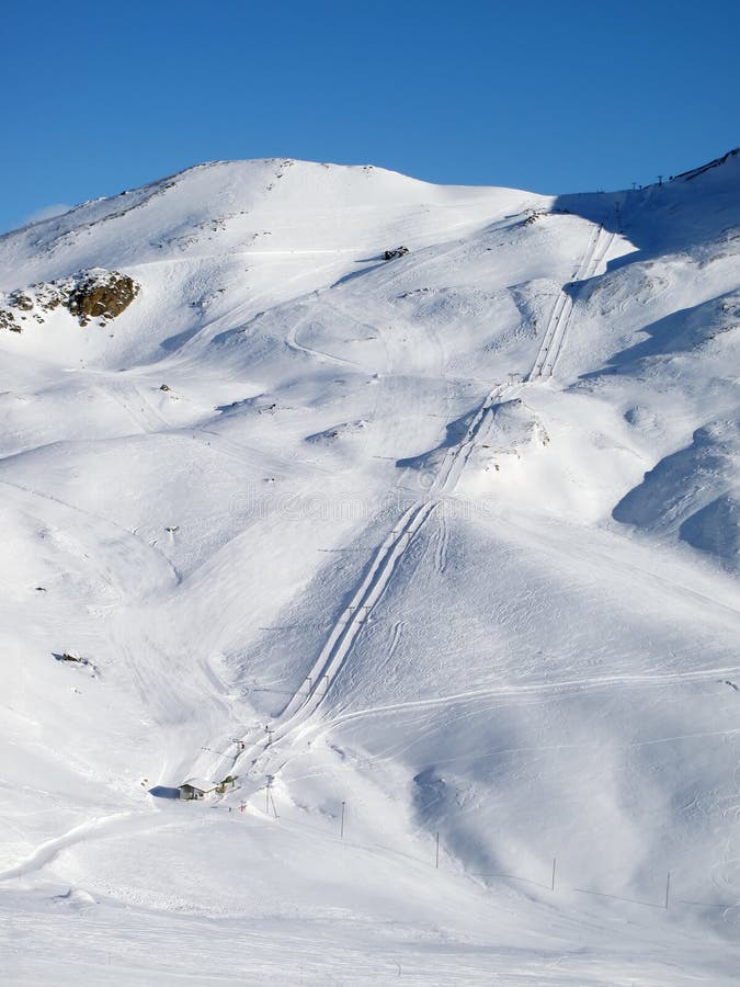Slope on the skiing resort stock image. Image of european - 12950409