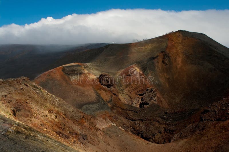 Slope of Volcano with Craters Stock Image - Image of landscape, craters ...