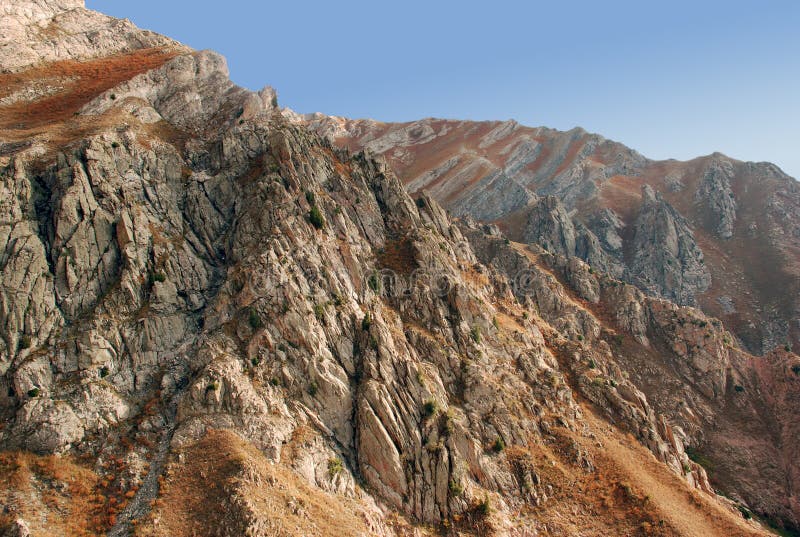 Panorama of the Western Tien Shan in August Stock Image - Image of shan ...