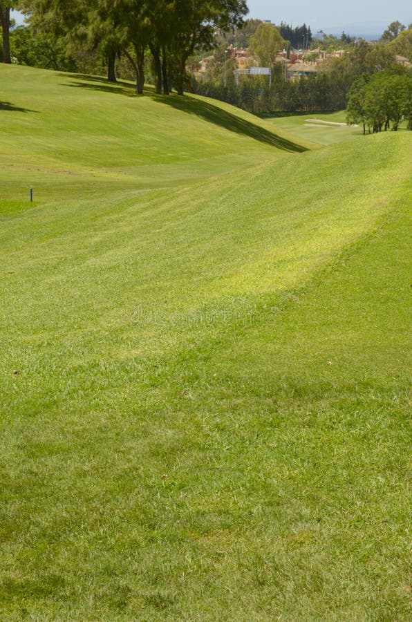 Sloping fairway stock image. Image of fairway, malaga - 26447513